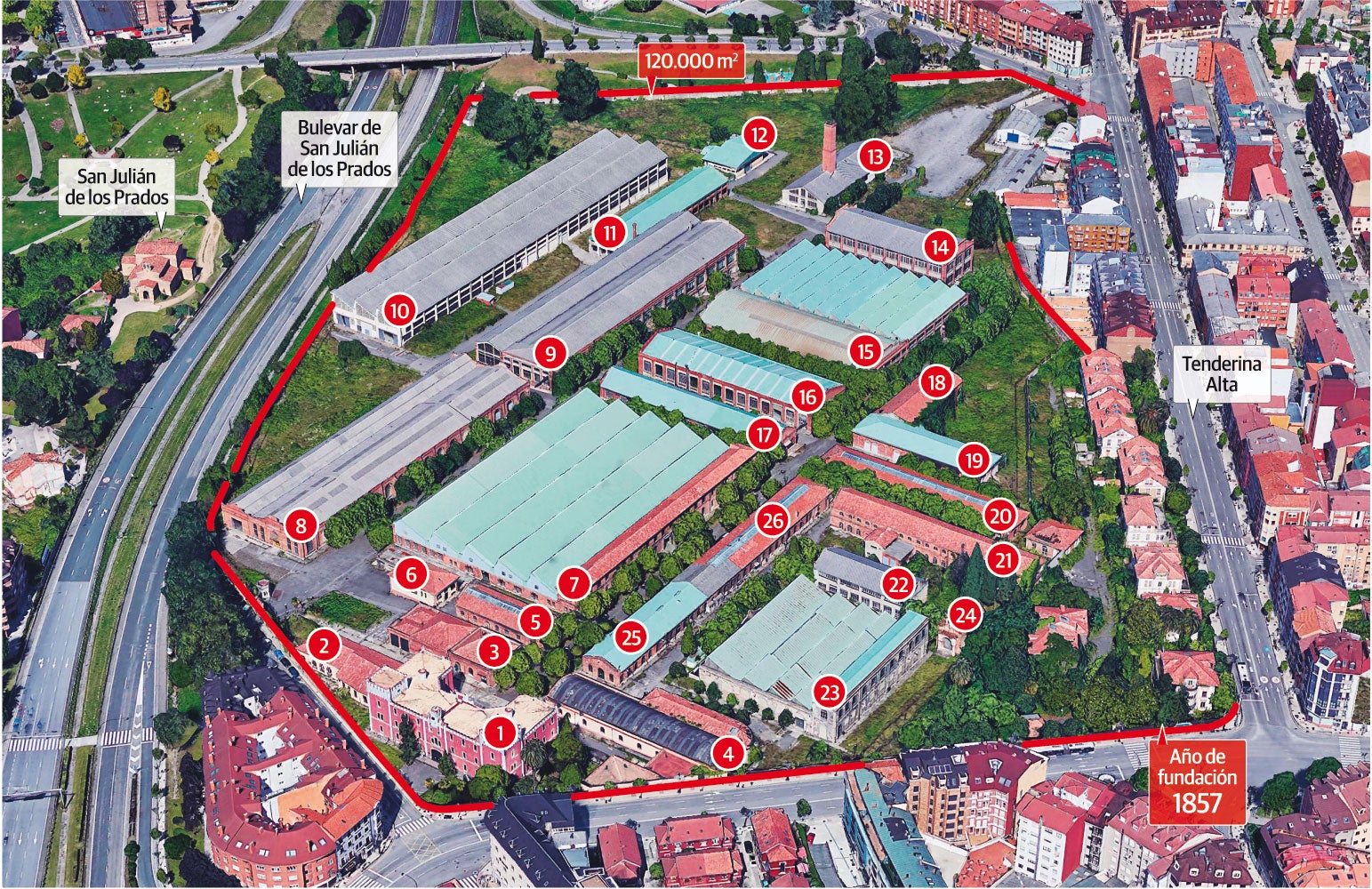 Edificios del complejo fabril de La Vega | El Comercio